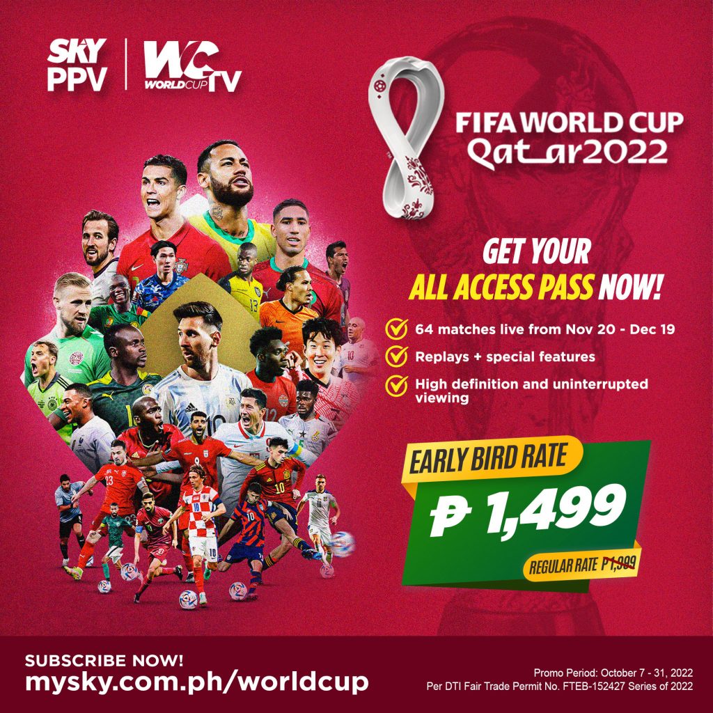 SKY to bring live coverage of FIFA World Cup Qatar 2022 • SEA Wave